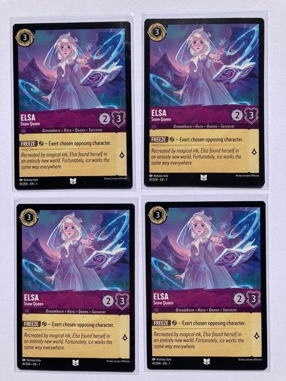 Lorcana Disney 4 cards ELSA 41/204 EN (D'occasion) à Lugano pour CHF 5 – avec livraison ...