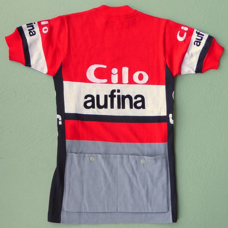 wunderschönes vintage Team CILO-AUFINA SANTINI Velotrikot (Gebraucht ...