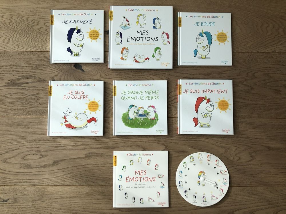 Sept livres Gaston La Licorne et l’horloge des émotions (D'occasion) à ...