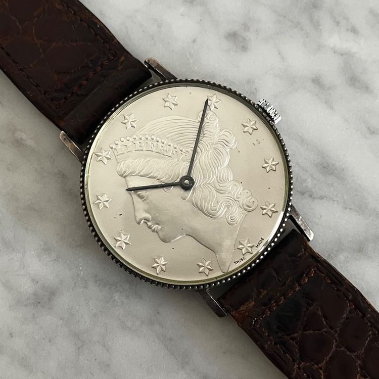 Vintage Silver Dollar Coin Watch - Rare (Gebraucht) in Genève für CHF ...
