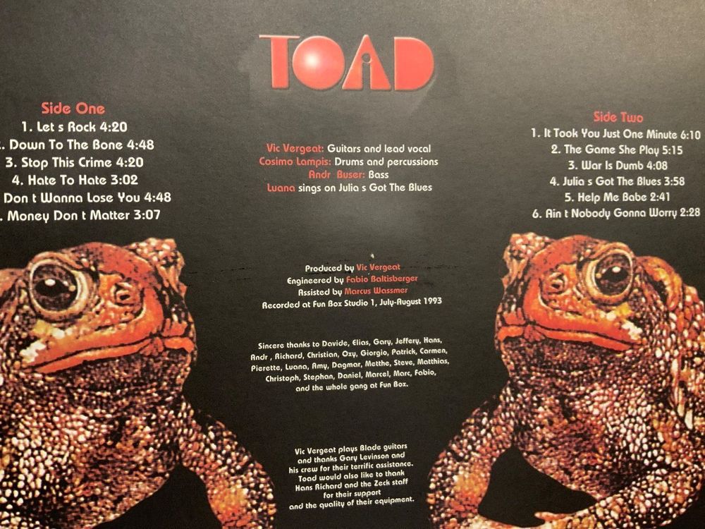 SEHR RARE TOAD ALBUM | Kaufen auf Ricardo