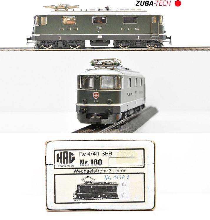 HAG 160 E-Lok Re 4/4 II SBB H0 WS Analog mit OVP | Kaufen auf Ricardo