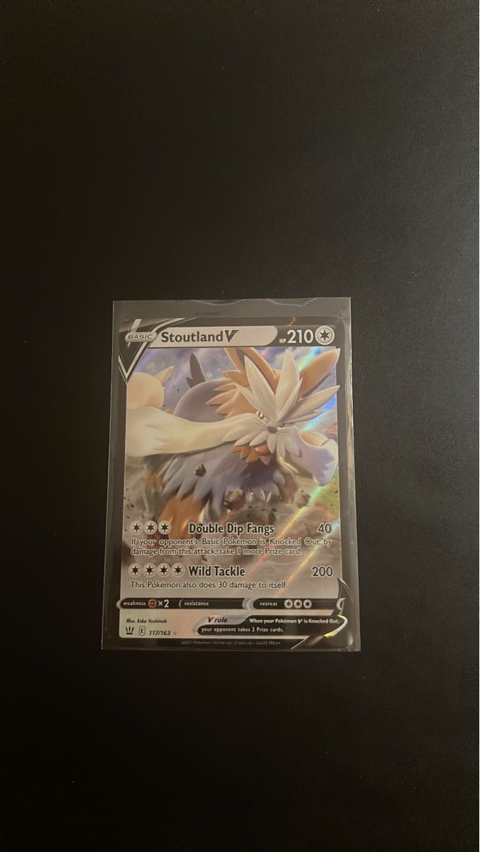 Carte Pokémon Stoutland V - Très Rare - Comme Neuve! (Neuf (Voir ...