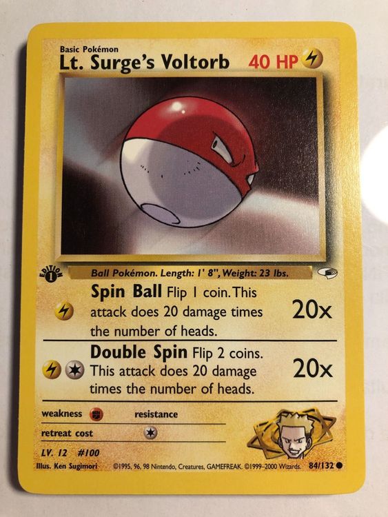 Lt. Surge's Voltorb 1st Gym Heroes - MINT - ab 1.- | Kaufen auf Ricardo
