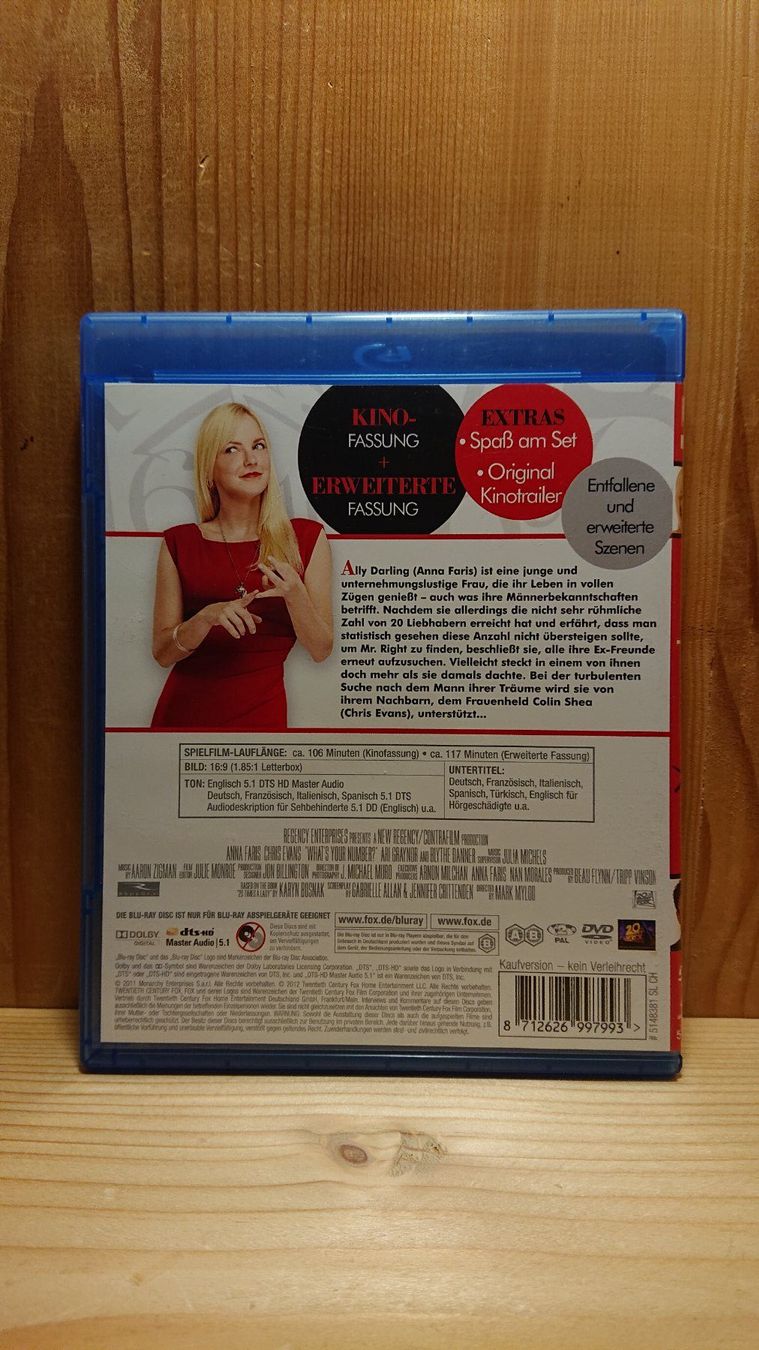 DER PERFEKTE (S) EX! Blu-Ray mit Anna Faris und Chris Evens (Gebraucht ...