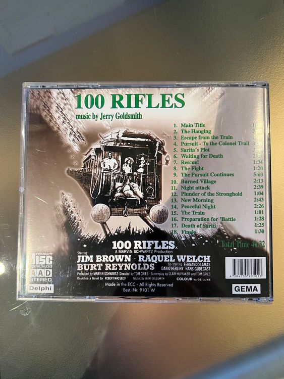100 Rifles Soundtrack CD Jerry Goldsmith Delphi Records (Gebraucht) in ...