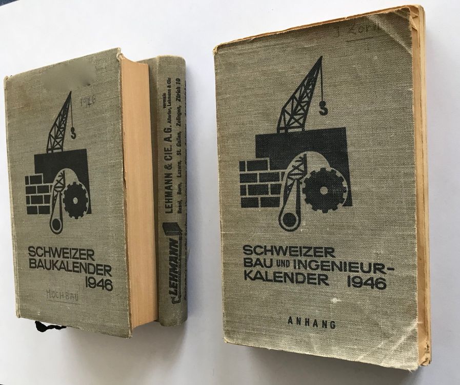 Schweizer Baukalender 1946 + Bau-und Ingenieur-Kalender 1946 (Gebraucht) in Birmenstorf für CHF ...