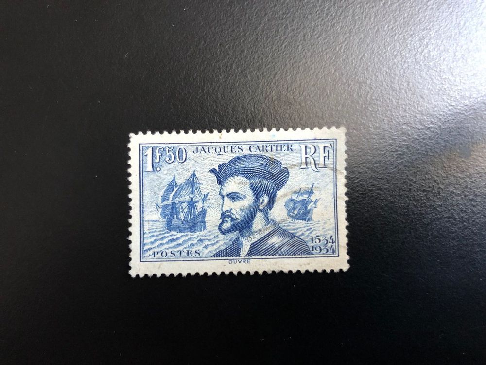 1 timbre oblit. 1934 selon photo France (Gebraucht) in Charmey (Gruyère) für CHF 1 – mit ...