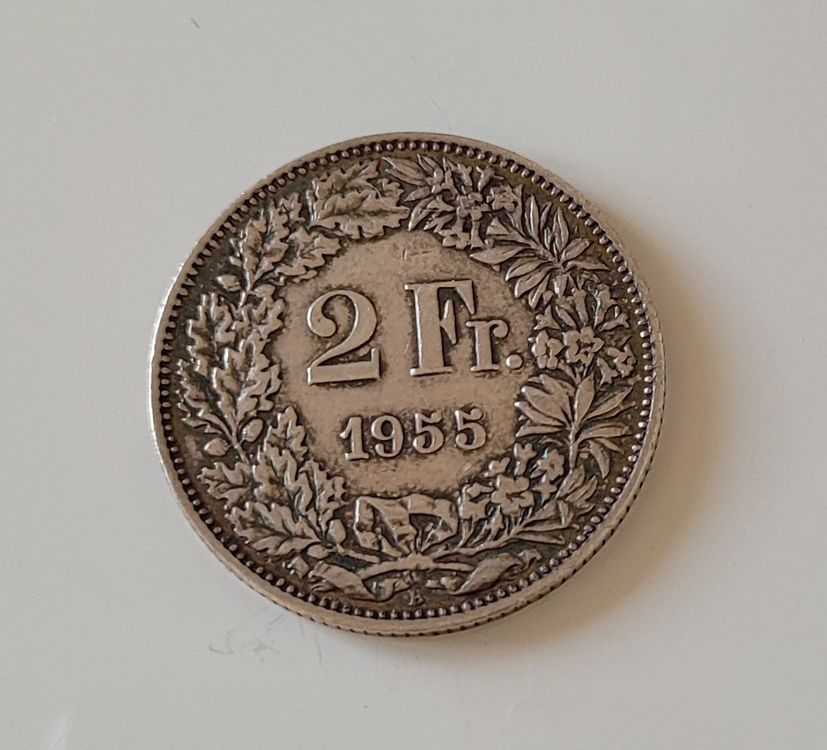 Zweifränkler / 2.- Franken Münze 1955 | Kaufen auf Ricardo