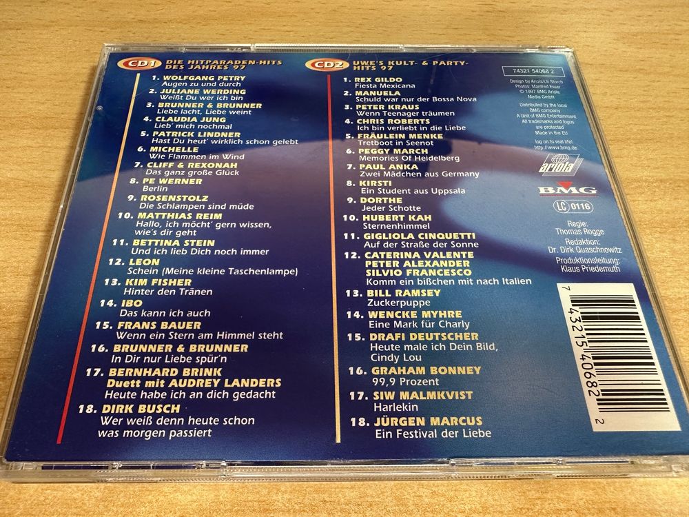 D8 Various Uwe Hübner Präsentiert: Hits Des Jahres 97 - 2 CD (Gebraucht) in Rikon im Tösstal für ...