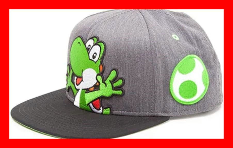 Basecap Yoshi Super Mario Dinosaurier Kappe Mütze Nintendo (Neu und ...