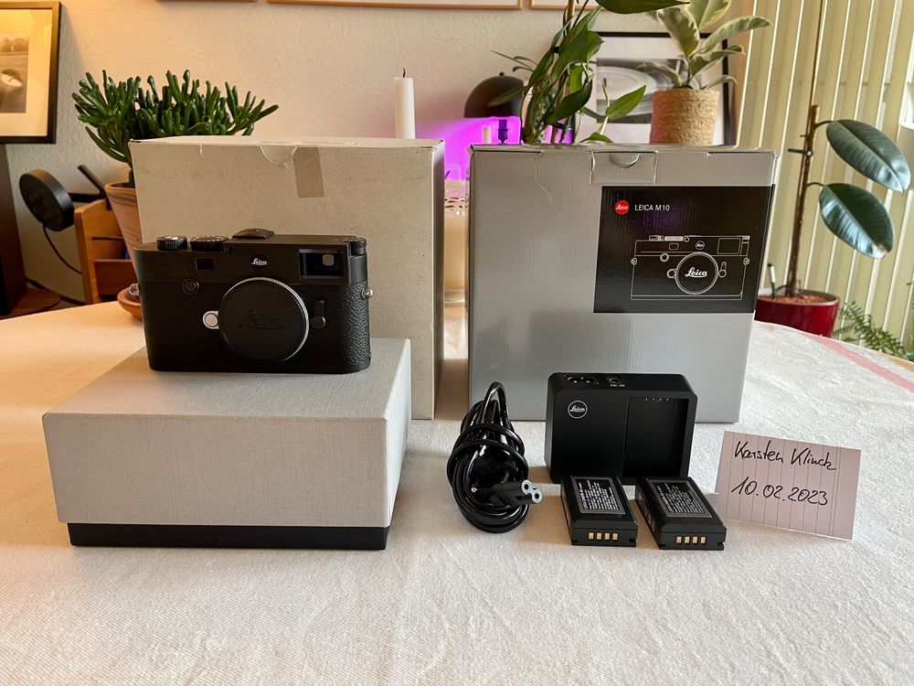 Leica M10, schwarz Chromlack, „schwarzes Logo“ | Kaufen auf Ricardo