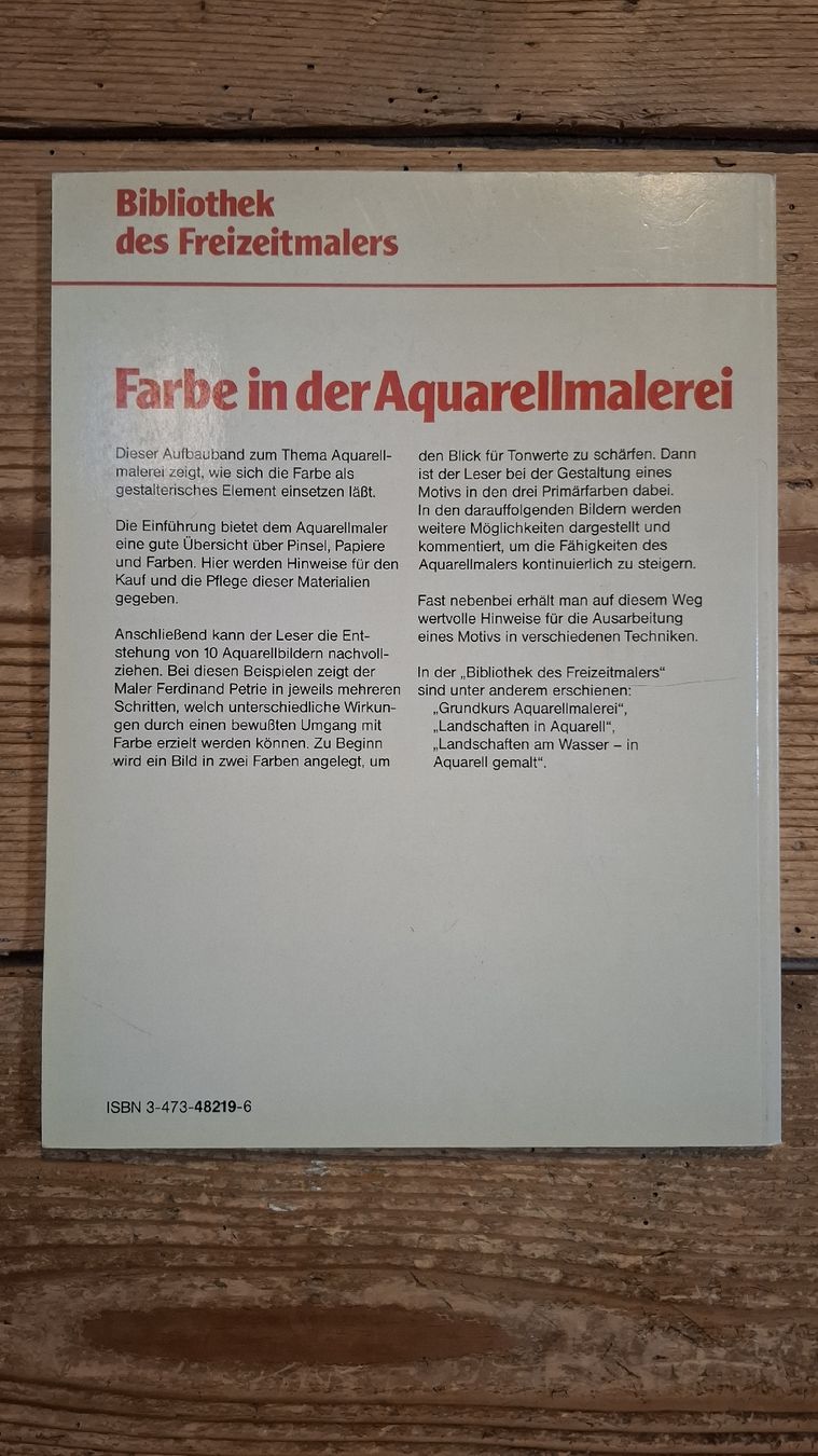 Farbe in der Aquarellmalerei - Wendon Blake, Top Zustand! (Gebraucht ...
