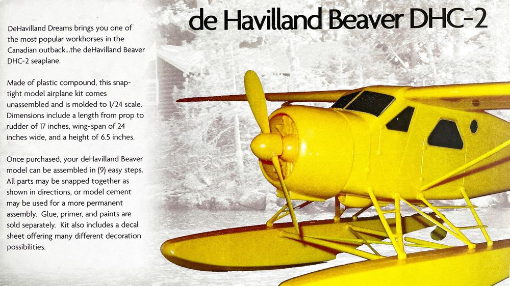 1:24 Scale De Havilland DHC-2 Beaver Floatplane Plastic Kit | Acheter sur Ricardo