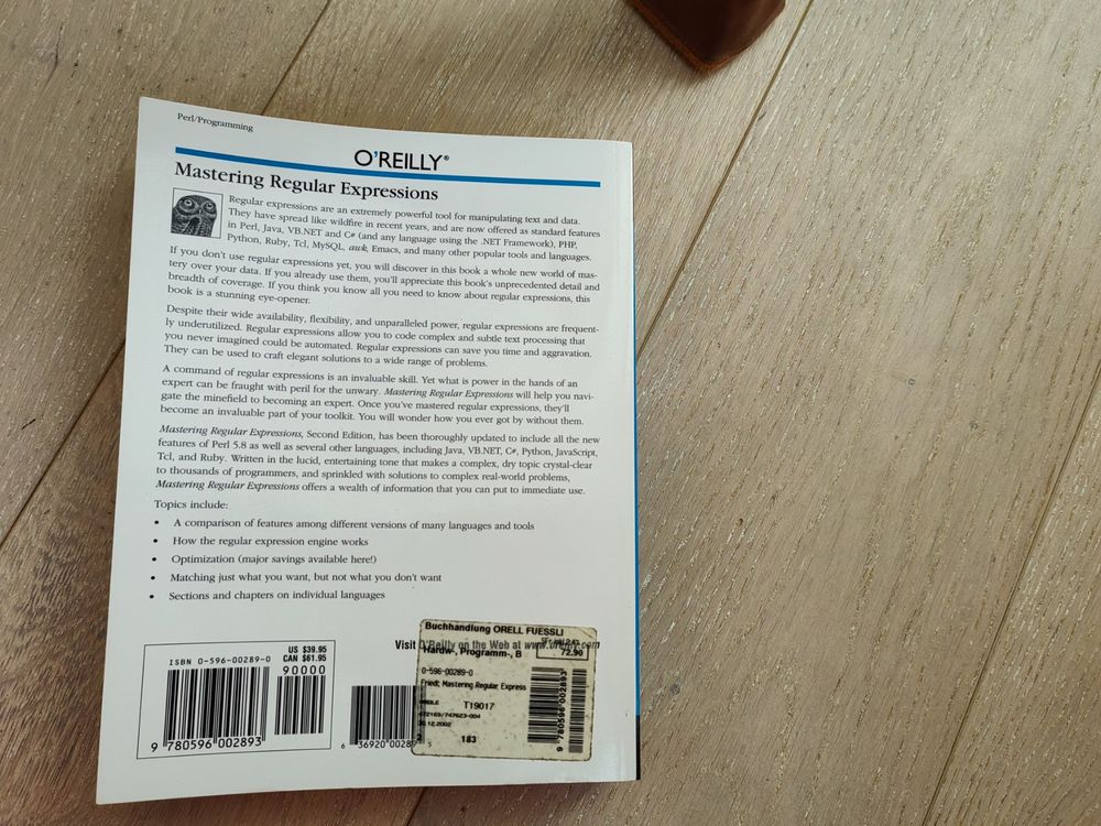 Mastering Regular Expressions Jeffrey E.F. Friedl 2nd ed | Kaufen auf ... Mastering Regular Expressions Jeffrey E.F. Friedl 2nd ed | Kaufen auf ...