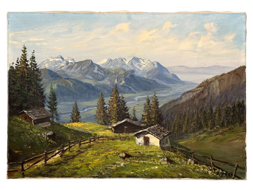 EMIL FREI (1882-1955) Paysage "Le Rhône" huile sur toile | Kaufen auf ...