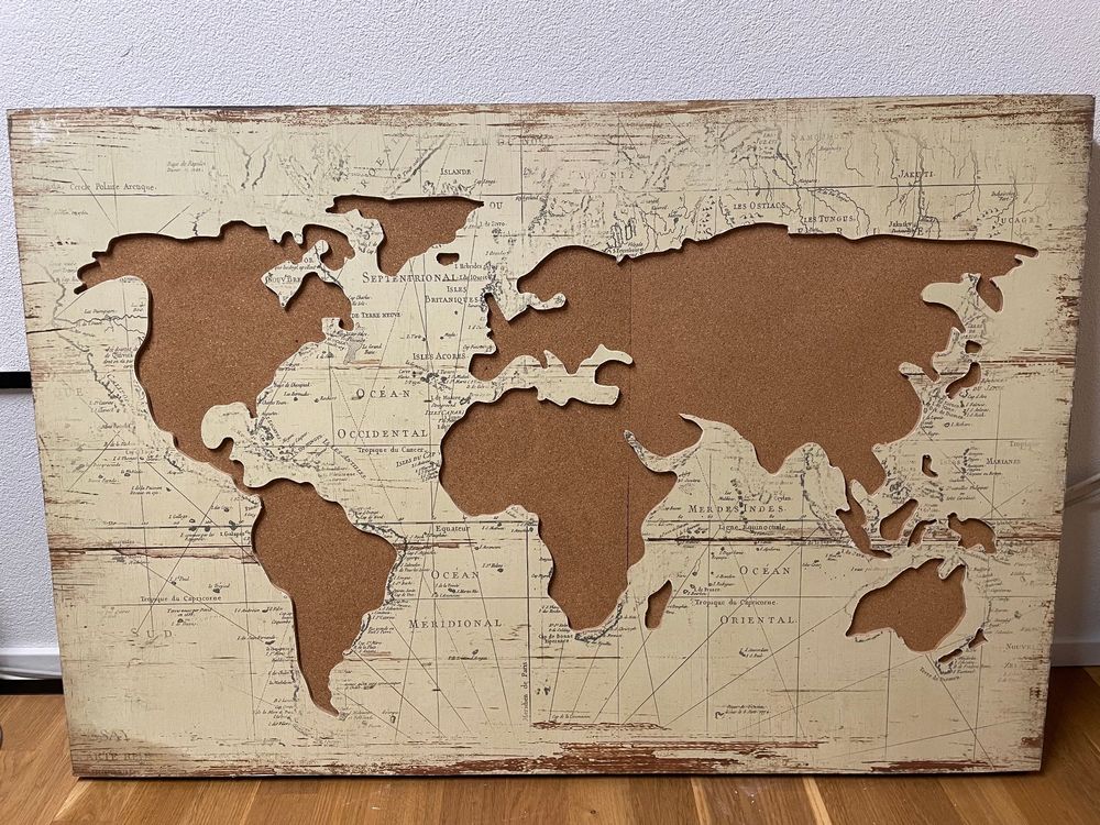 Bild "Weltkarte", 110x73cm (Gebraucht) in Embrach für CHF 50 – nur Abholung auf Ricardo kaufen