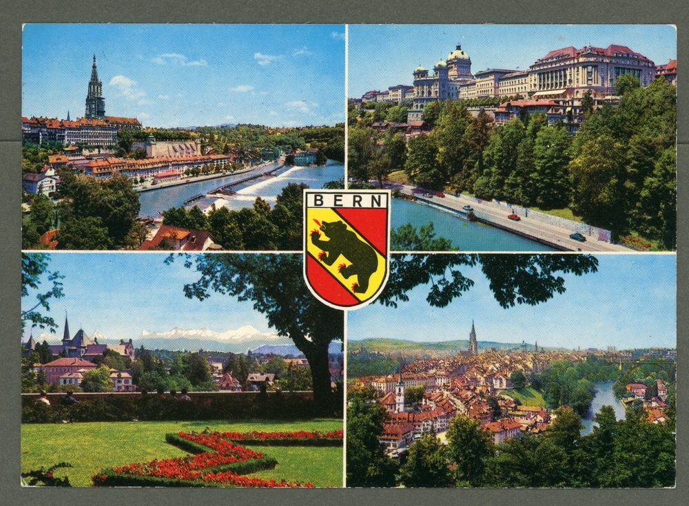 AK color Bern BE 4-fach-view ≈ 1977 (Gebraucht) in Basel für CHF 2 ...