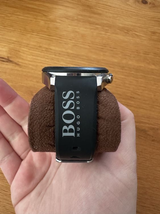 Hugo Boss Herren Chronograph Uhr – Schwarz – Datum – Silikon (Gebraucht ...