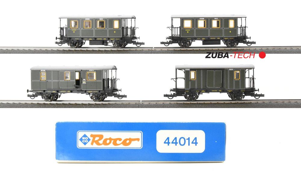 Roco 44014 Personenwagen-Set K.Bay.Sts.B 4tlg H0 GS ohne OVP | Kaufen ...