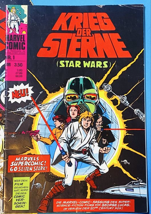 Krieg Der Sterne / Star Wars Marvel Comic Gruppe Nr.1-3 Kult (Gebraucht ...