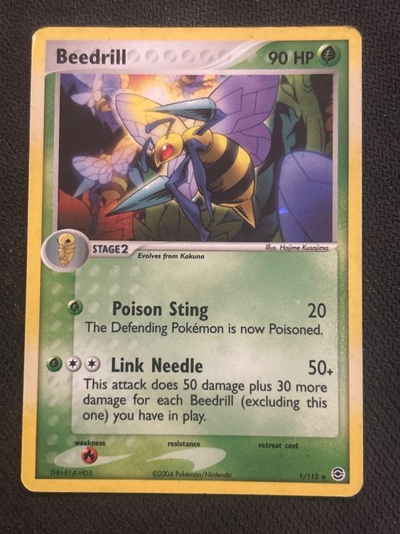 Pokemin card old 2004 EX FireRed & LeafGreen, Beedril holo (Gebraucht ...