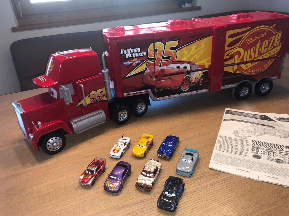 Disney Pixar Cars Mack Mega Rennstrecke Transformer(Mattel) (Gebraucht ...