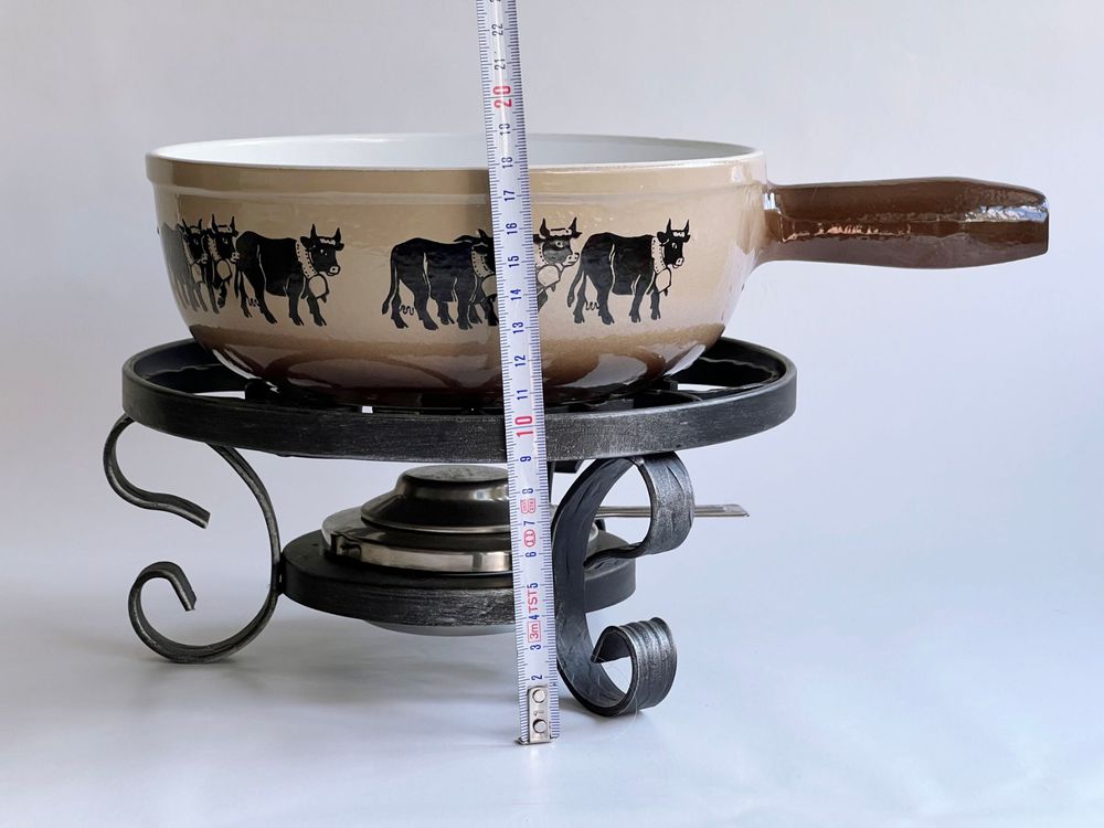 VINTAGE Swiss made Fondue Caquelon INDUKTIONSTAUGLICH***** | Kaufen auf ...