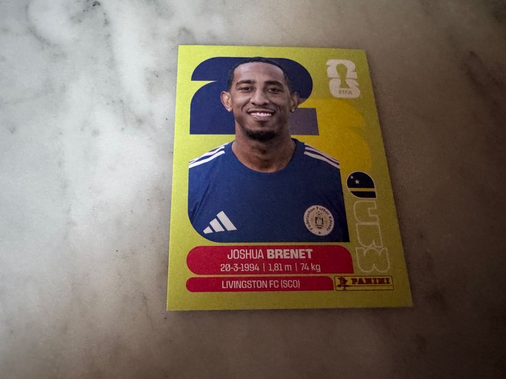 Panini FIFA Fussball WM 2026 Sticker Joshua Brenet CUW 6 (Neu (gemäss ...