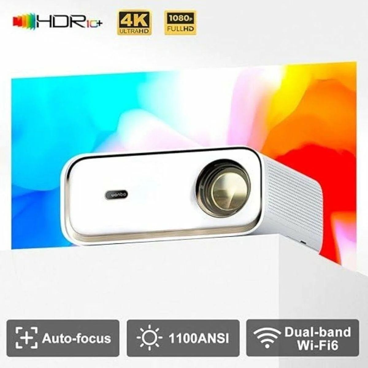 Wanbo X5 Projector Auto Focus 1100 ANSI High Brightness (Neu (gemäss ...