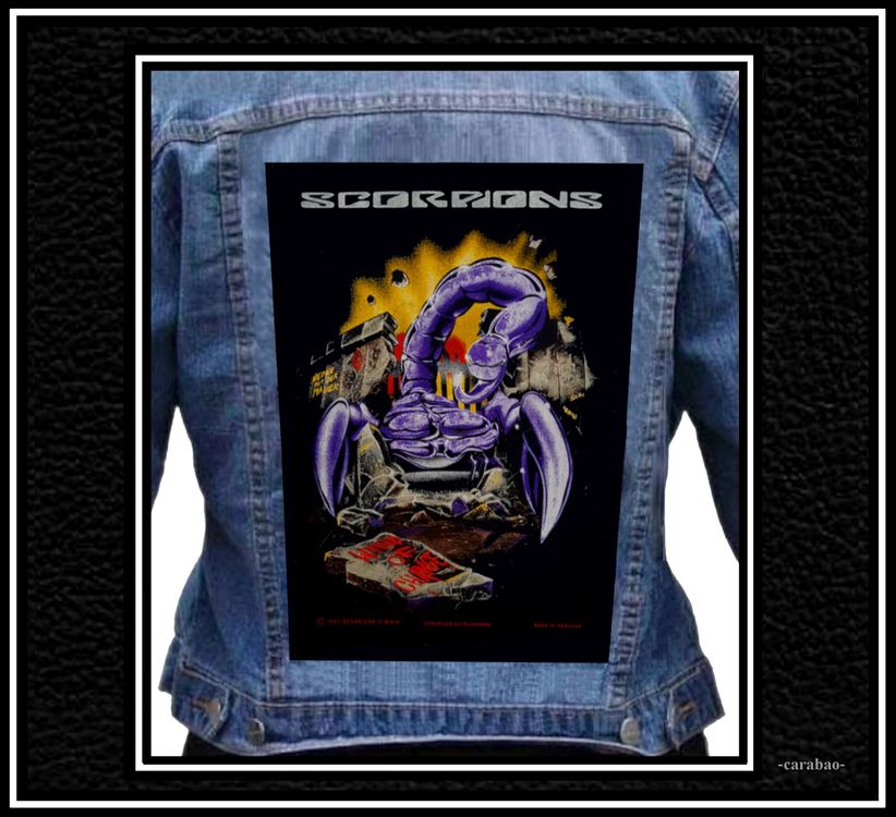 Rücken-Aufnäher *Scorpions* - Original Back Patch | Kaufen auf Ricardo