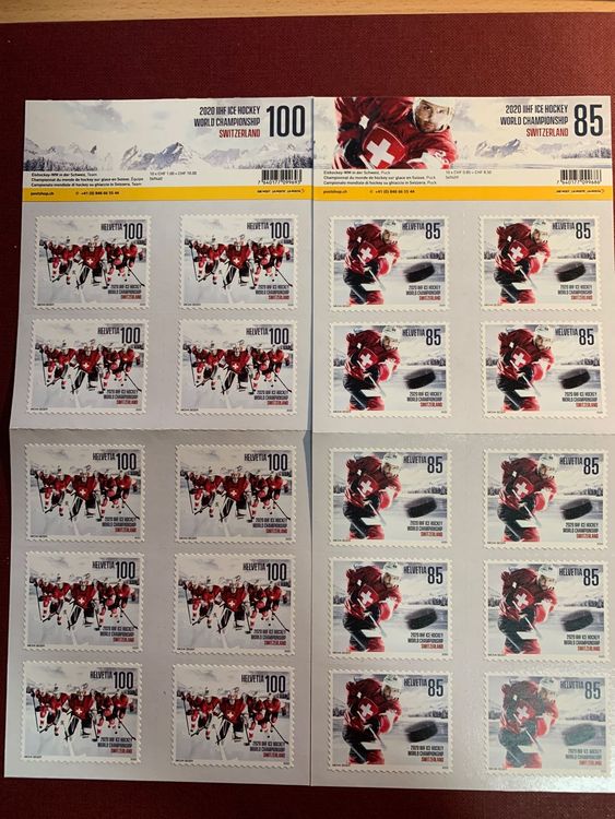Helvetia Briefmarken Schweizer Eishockey WM 2020 (Neu (gemäss Beschreibung)) in Ibach für CHF 29 ...