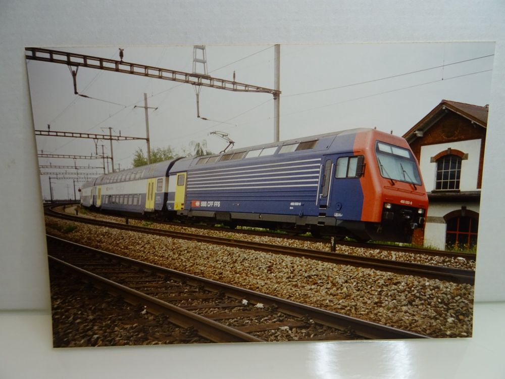Foto SBB Re 450 033 Doppelstockzug Depot F Zürich 29.5.1992 (Neu ...