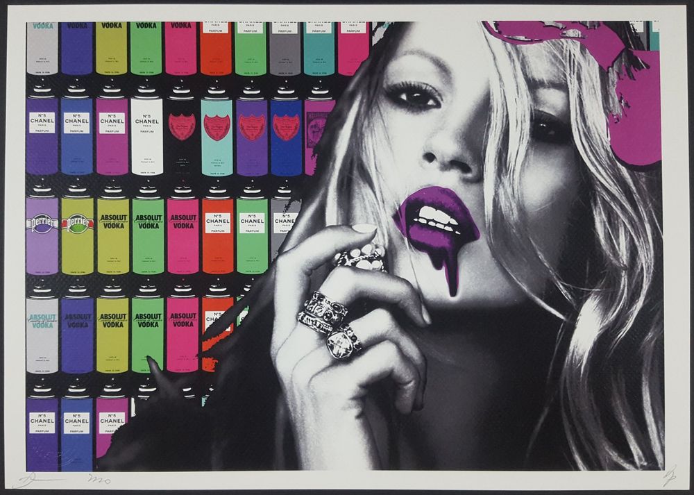 Death NYC Graffiti Pop Art Druck " Spray Wall Kate Moss | Comprare su ...