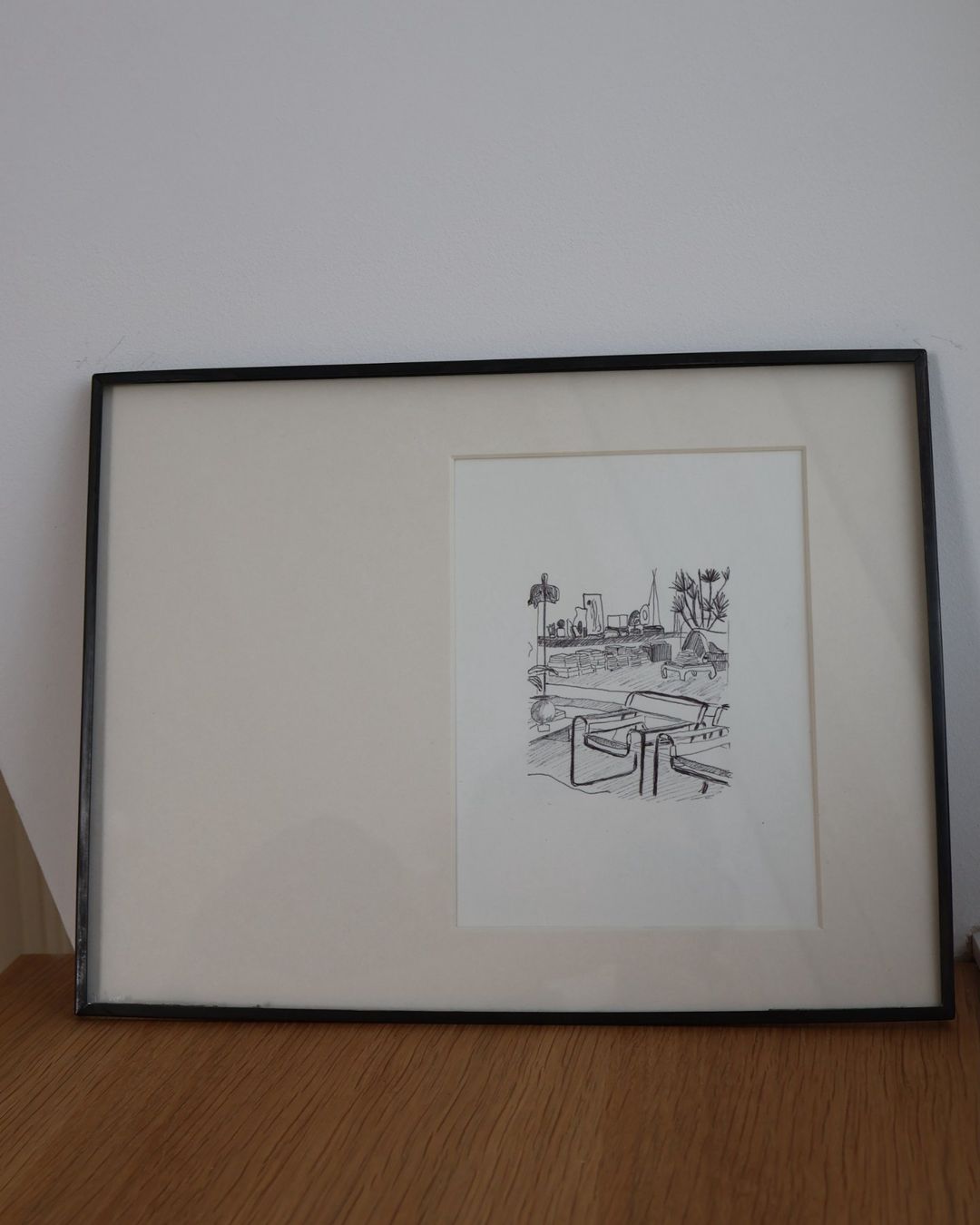 Mid-Century Interior Illustration – Pen on Paper, A5 (Neu und ...