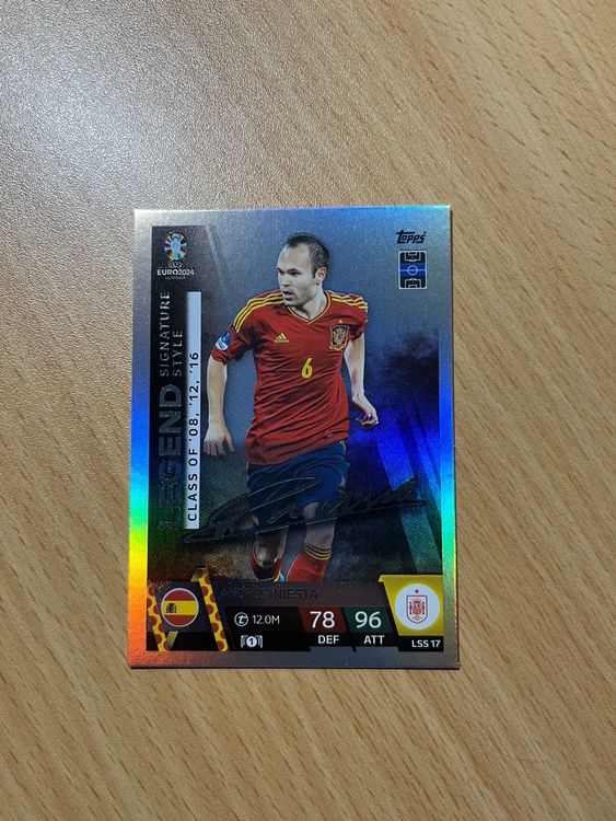 Topps Match Attax Euro 2024 Legend Andres Iniesta (Neu (gemäss ...