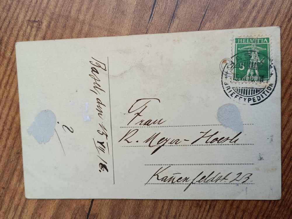 Photo Karte / Post für Kriegsgefangene - Basel 1916 (Gebraucht) in Brugg AG für CHF 25 – mit ...