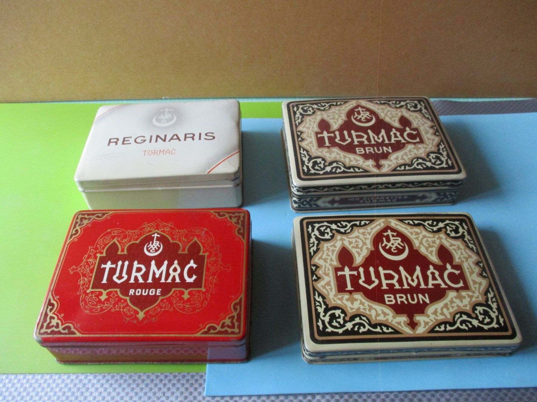 4 Stk. Zigaretten-Dosen Turmac Reginaris Blechdose (Gebraucht) in ...