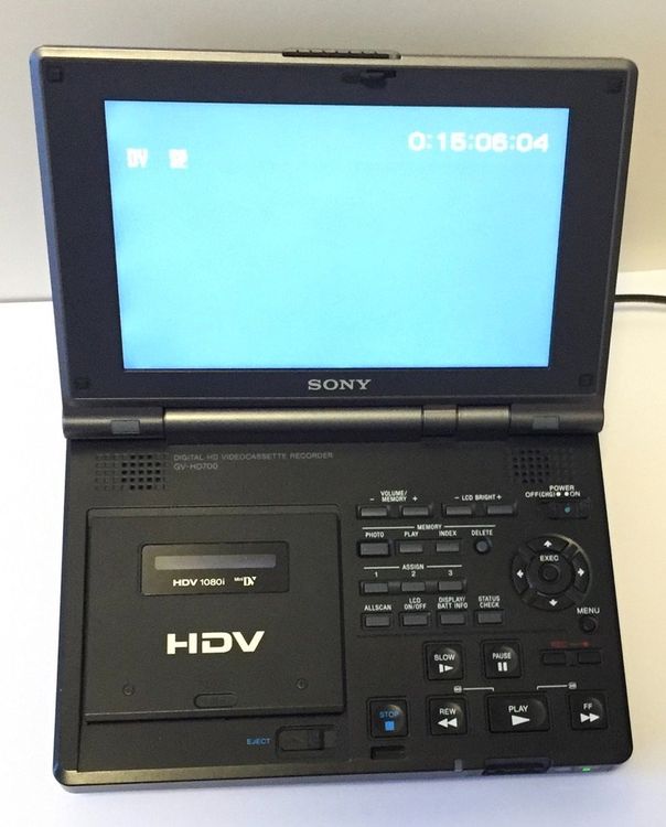 Sony HDV Digitaler Videokassettenrecorder GV-HD700 (Gebraucht) in ...