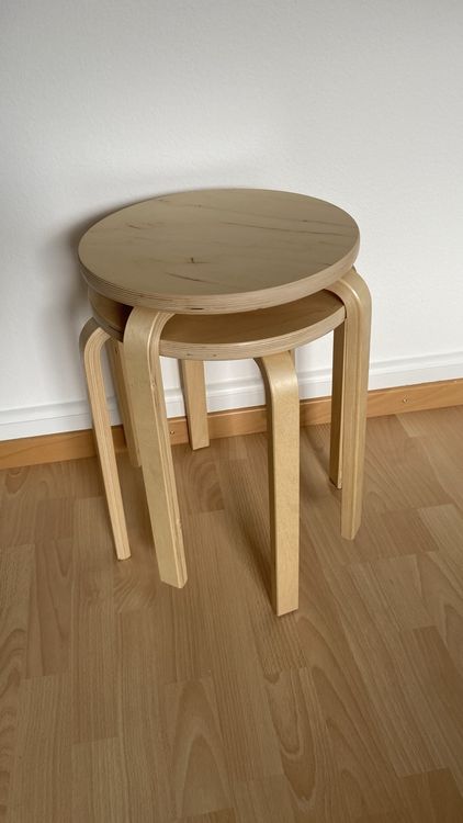 Set IKEA Frosta Stapel Hocker Stil Artek Aalto (Gebraucht) in Schaffhausen für CHF 70 – nur ...