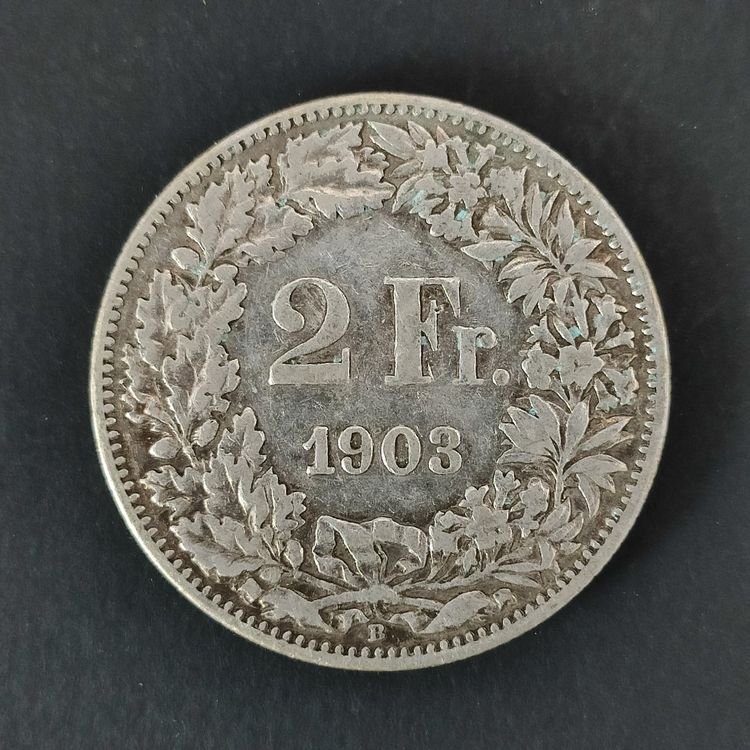 2 Franken Silbermünze 1903 (Gebraucht) in Eggenwil für CHF 6 – mit Lieferung auf Ricardo kaufen