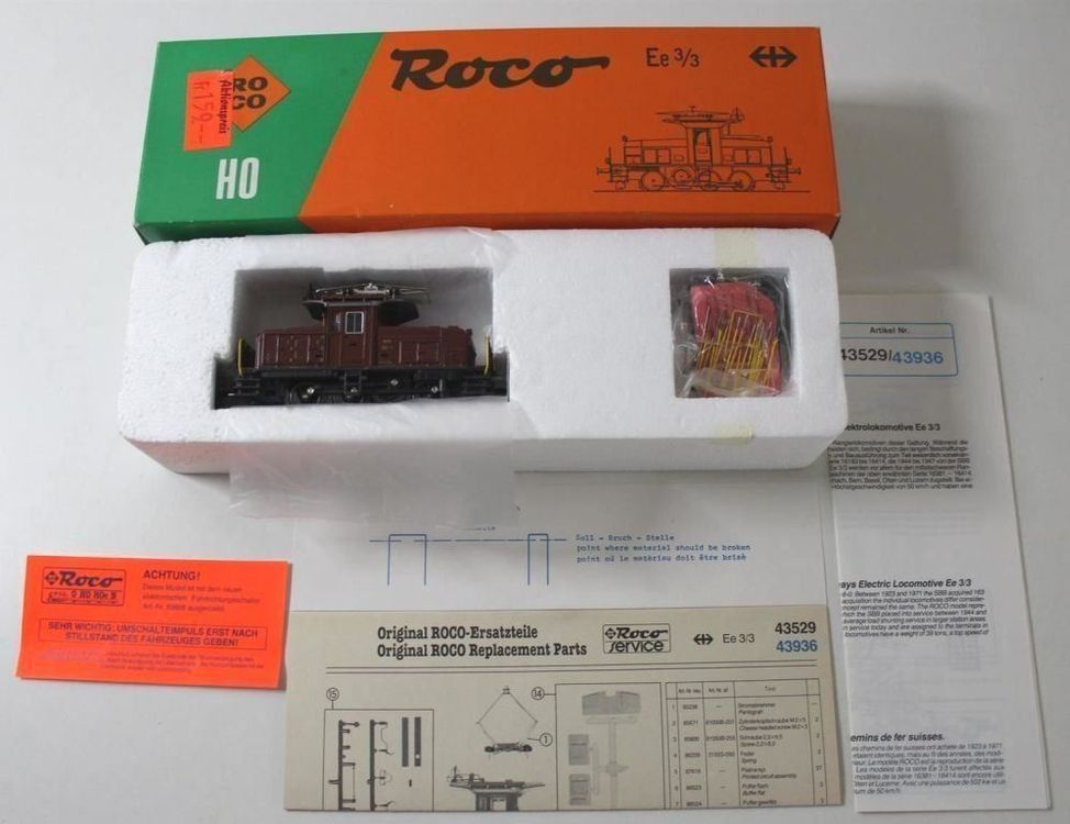 Roco HO 43936 SBB Ee 3/3 braun für Märklin, originalverpackt (Neuf ...