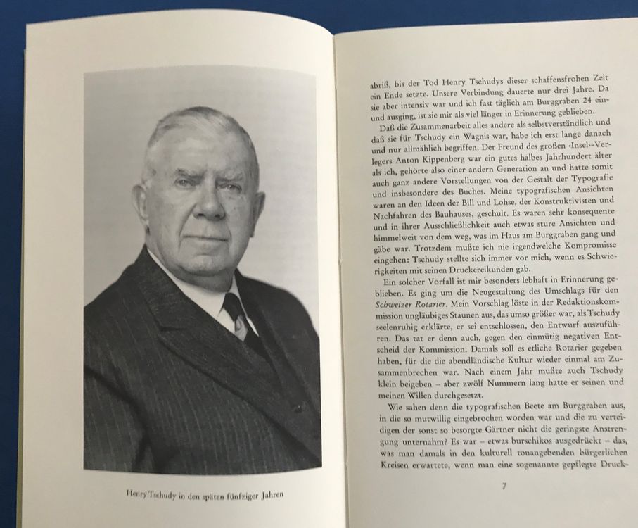 ZUM 100. GEBURTSTAG VON HENRY TSCHUDY – DRUCKER UND VERLEGER | Comprare ...