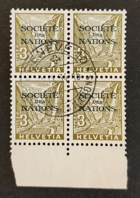 SDN 1934 - 4er Block, gestempelt (Gebraucht) in Wil SG für CHF 1 – mit Lieferung auf Ricardo kaufen