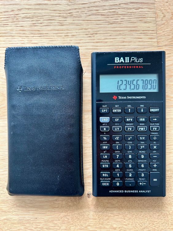 TI BA II Plus Professional (Taschenrechner) | Kaufen auf Ricardo