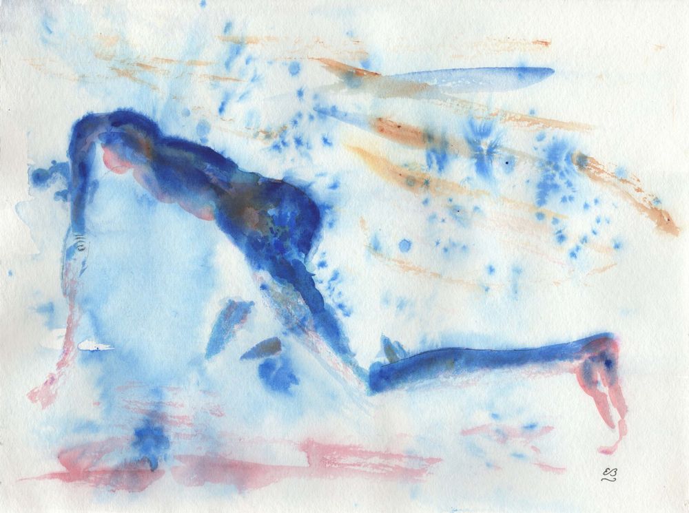 Aquarell: Long leg (Neu (gemäss Beschreibung)) in Fribourg für CHF 8 – mit Lieferung auf Ricardo ...