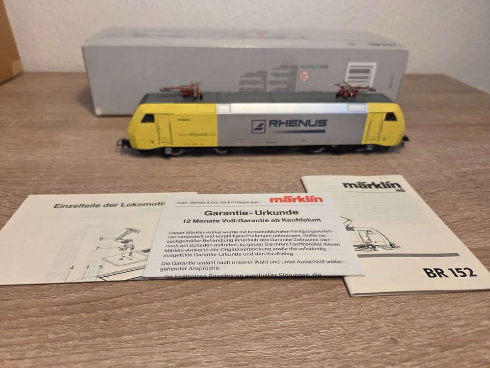 Märklin 39351 E-Lok BR 152 Rhenus Digital Sound H0 (D'occasion) à St-Aubin-Sauges pour CHF 169 ...