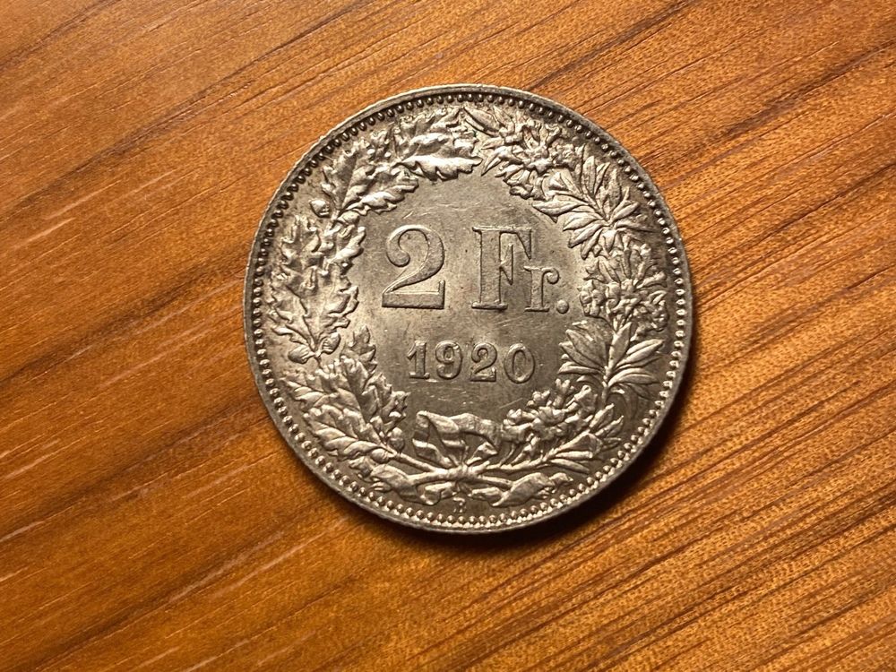 2 Franken 1920 Schweiz, Erhaltung! | Kaufen auf Ricardo