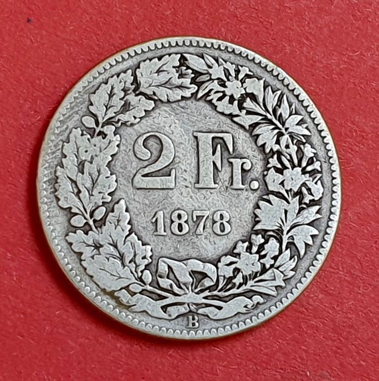2 Franken 1878 „Silber“ (Gebraucht) in Uttigen für CHF 10 – mit Lieferung auf Ricardo kaufen