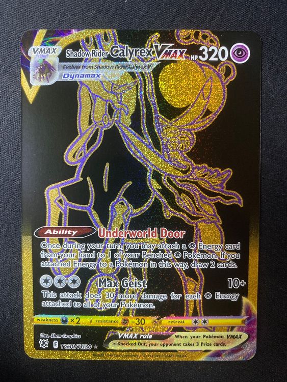Shadow Rider Calyrex VMAX TG30 Gold - Astral Radiance - EN (Neu (gemäss ...